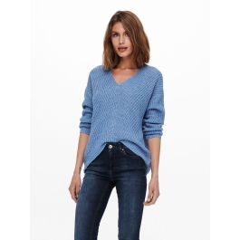 JDY v-hals trui provence blue 15208245