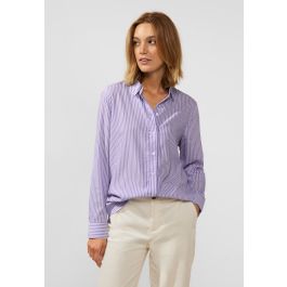 Street One seersucker blouse lilac 344190 25181