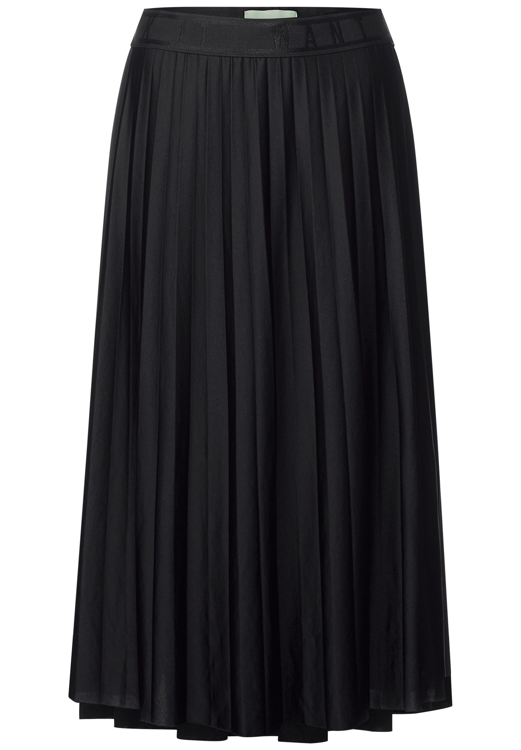 Street One plissé rok zwart 361203 10001